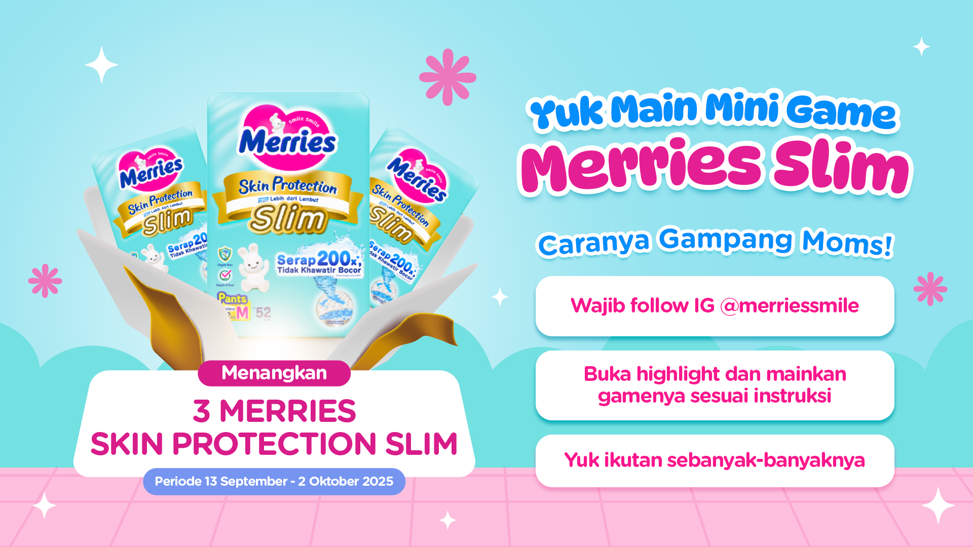 Merries Skin Protection Slim Mini Game | Merries